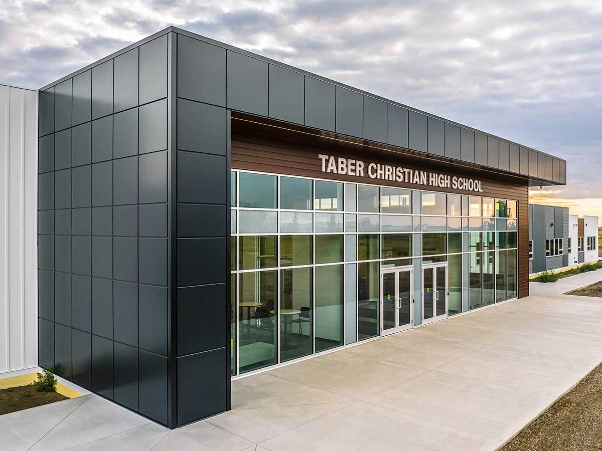 Taber High School Renovation Lenmak Aluminaire Panels Taber High School Renovation Lenmak Aluminaire Panels